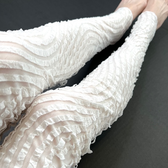 Hand Crafted | Accessories | Off White Ruffle Socks Mummy Leg Warmers ...